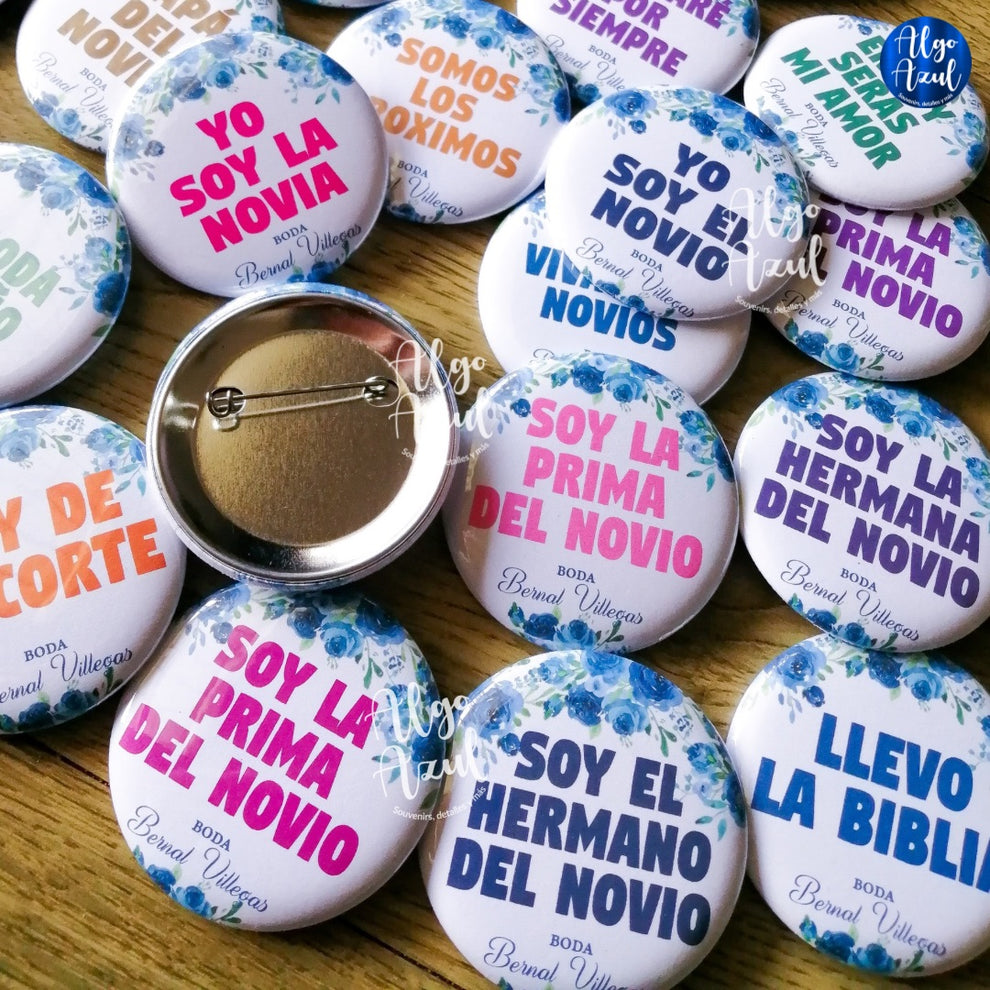 Botones Personalizados – Algo Azul Panamá